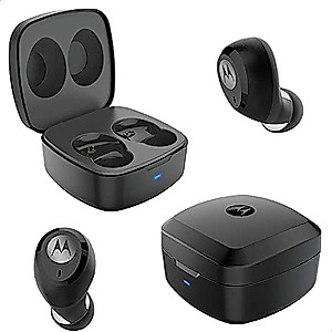 MOTOROLA Vervebuds 100 Earbud Headphones, Waterproof True Wireless Earbuds, Bluetooth 5.0 in-Ear with Hands-Free Call Microphone (Renewed)