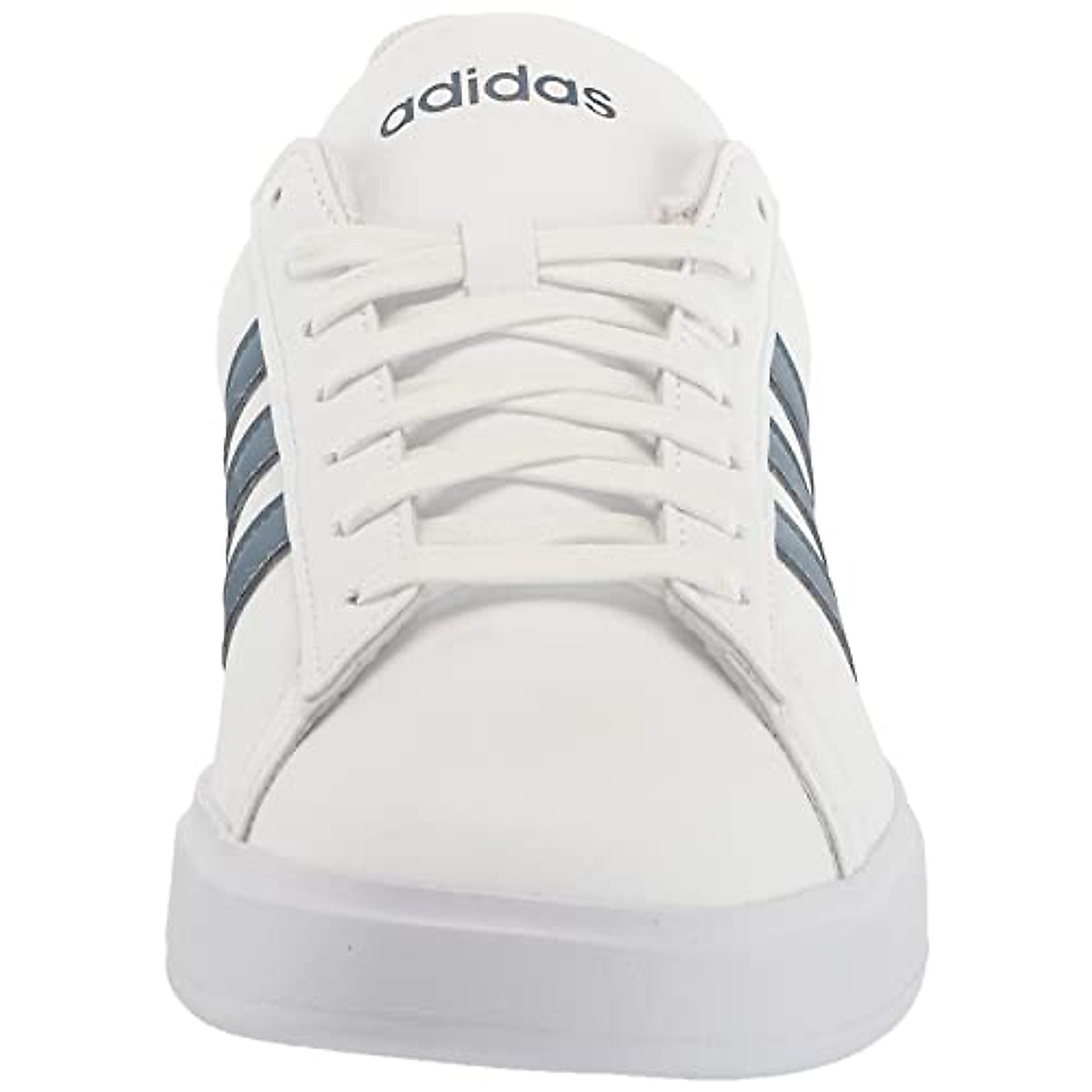 adidas Women's Grand Court 2.0 Tennis Shoe, White/Wonder Steel/Magic Mauve, 7.5