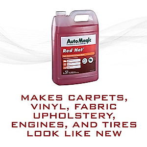 Auto Magic Red Hot All-Purpose Cleaner - Heavy-Duty Cleaner for Interior and Exterior - 128 Fl Oz