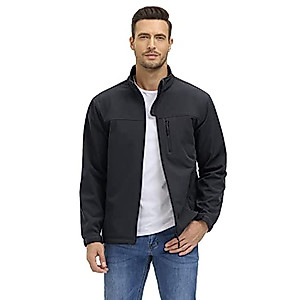 MAGCOMSEN Hiking Jacket Men Lightweight Winter Jackets for Men Waterproof Soft Shell Mens Jacket Hunting Jacket for Men Work Jacket
