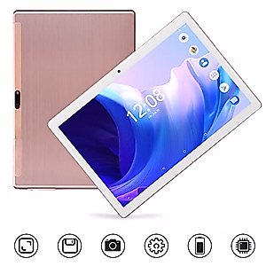 HD Tablet, 10.1in Gaming Tablet, Dual SIM Tablet PC, RAM 2GB ROM 32GB Dual Card Dual Standby, Support MIC OTG FM GPS for Entertainment Work(#1)