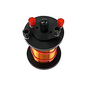 QWORK Demonstration Induction Coil with Primary Coil, Secondary Coil and Soft Iron Core Cylindrical Magnet for Physics Teaching, 2 Set