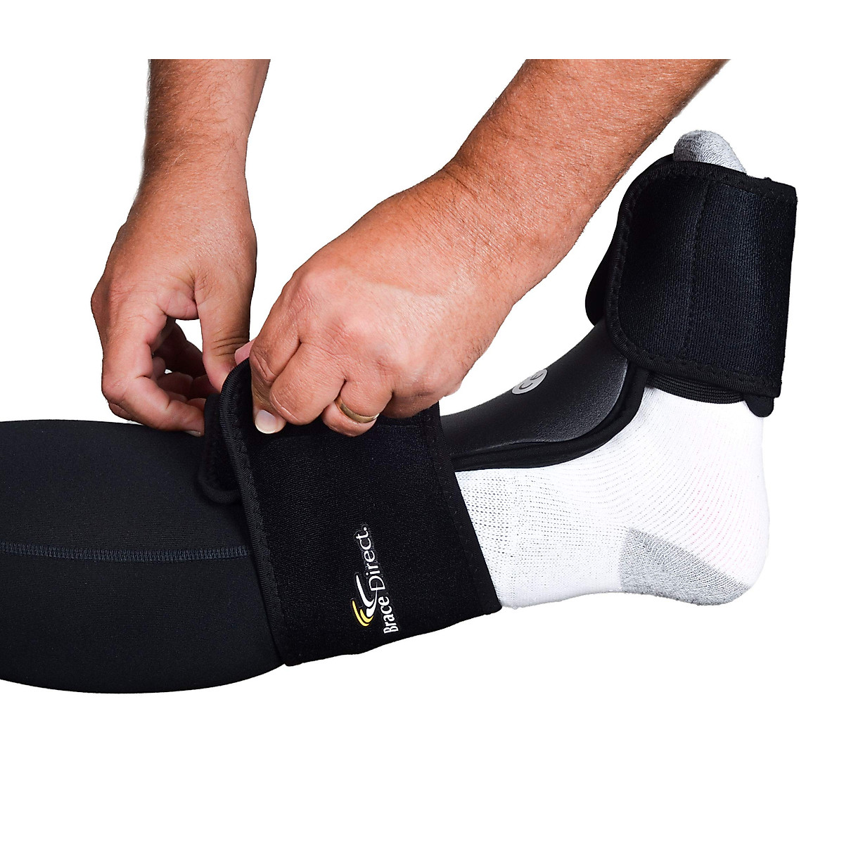 Brace Direct Dorsal Adjustable Night Sleeping Splint - for Plantar Fasciitis Relief, Arch Support, Heel Foot Pain, Tendonitis, Drop Foot