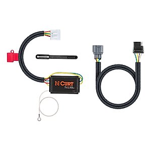 CURT 56365 Vehicle-Side Custom 4-Pin Trailer Wiring Harness, Fits Select Honda Pilot, Ridgeline