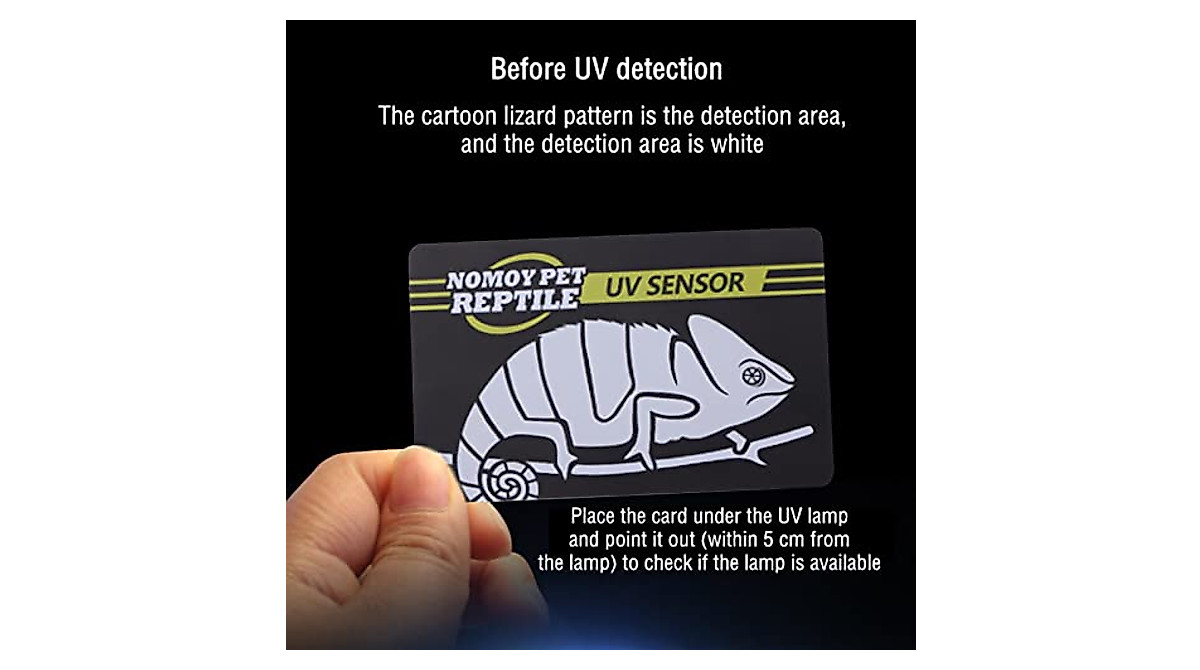 HEEPDD 5Pcs UVB Sensor Cards for Reptile UV Testing - Fast & Reusable