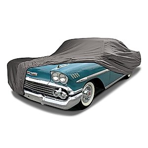 CarsCover Custom Fit 1958-1972 Chevy Impala/Bel Air/Biscayne Car Cover Ironshield Leatherette All Weatherproof Waterproof 100% Block Sun, Rain, Dust