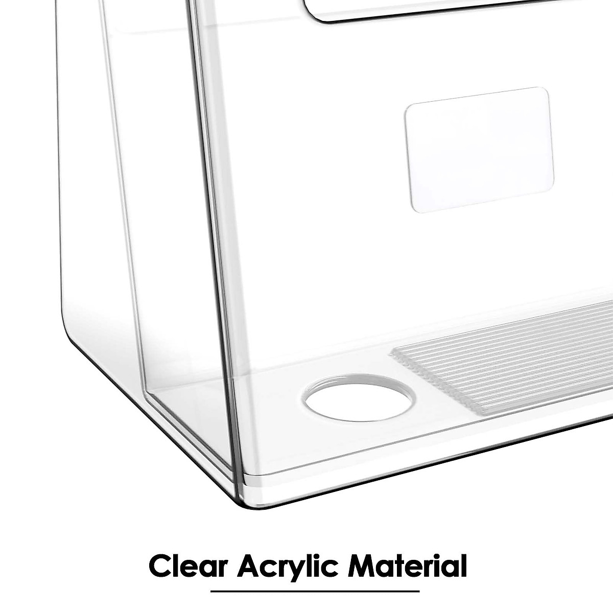 MaxGear Acrylic Brochure Holder 6 x 9 Inches, Clear Literature Holder Acrylic Countertop Organizer Plastic Flyer Display Stand Clear Bi-fold Magazine Holder for Pamphlet, Booklet, Menu, 2 Pack