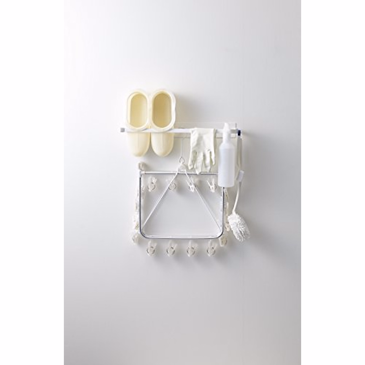 YAMAZAKI Home Magnet Laundry Hanger Storage Rack - Large Hanging Organizer, Steel, Magnetic, No Assembly Req.