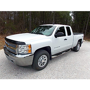 MaxMate 3" Nerf Bars Compatible with 1999-2018 Chevy Silverado GMC Sierra 1500 2500 LD; 2001-2019 2500 3500HD; 2019 LD/Limited (Exclude SS) | Double Cab | WB2C35007 | Side Step Rails Running Boards