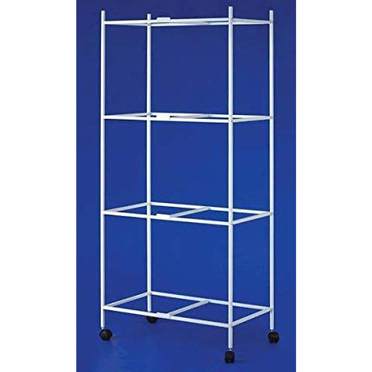 Mcage 4-Tiers Rolling Stand for 24"x16"x16"H Size Aviary Bird Fight Cages (White)