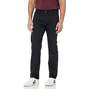 Amazon Essentials Men's Straight-Fit Stretch Jean, Black, 28W x 28L