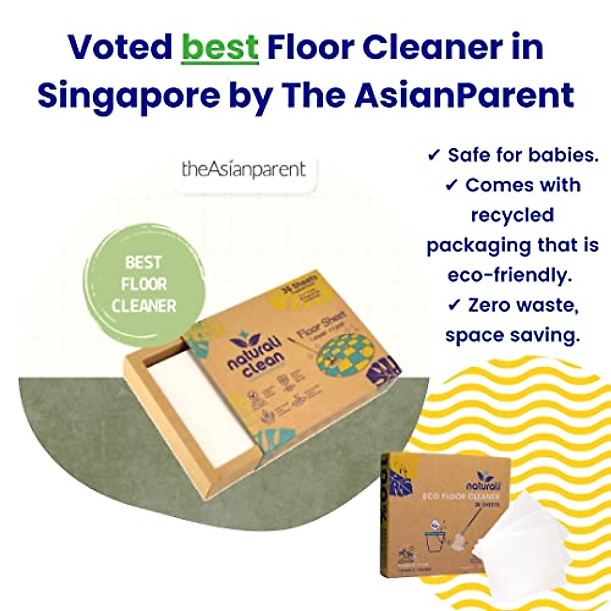 Naturali ECO Floor cleaning Sheets - 36pcs Tropical Scented Sheets