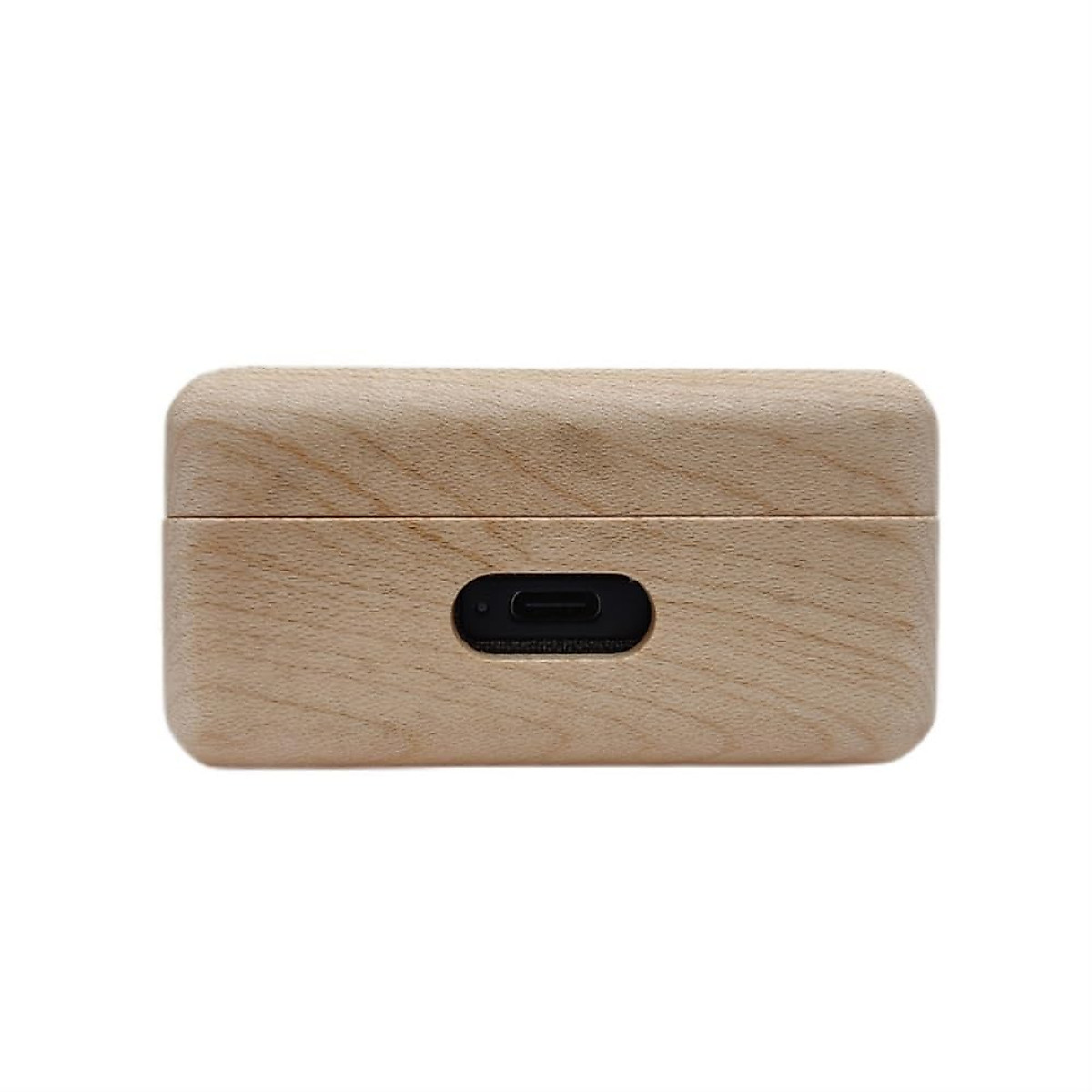 PAKJEL Handmade Wooden Case for Momentum True Wireless 3, Earphones Portable Magnetic Protective Cover (Color : Maplewood)