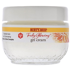 Burt's Bees Truly Glowing Replenishing Gel Cream, Moisturizer with Hydrate and Glow Complex for Normal and Combination Skin, 1.8 Fluid Ounces