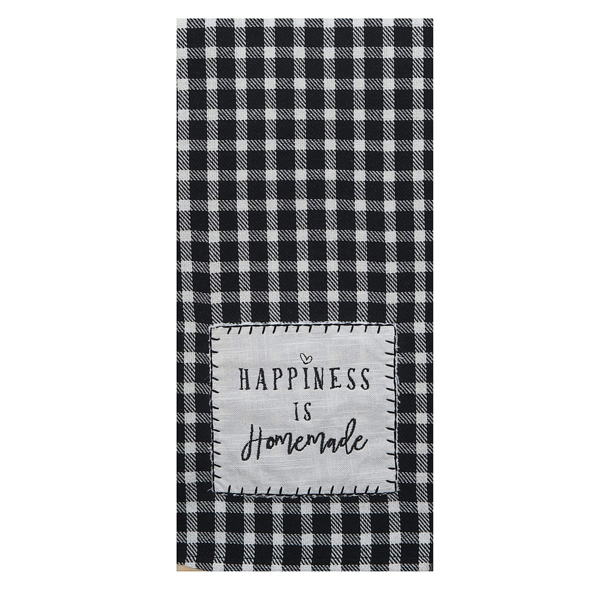 3 Farmhouse Country Themed Decorative Cotton Kitchen Towels Set with Black and White Print | 1 Tea and 2 Dual Purpose Towel for Dish and Hand Drying | by Kay Dee Designs