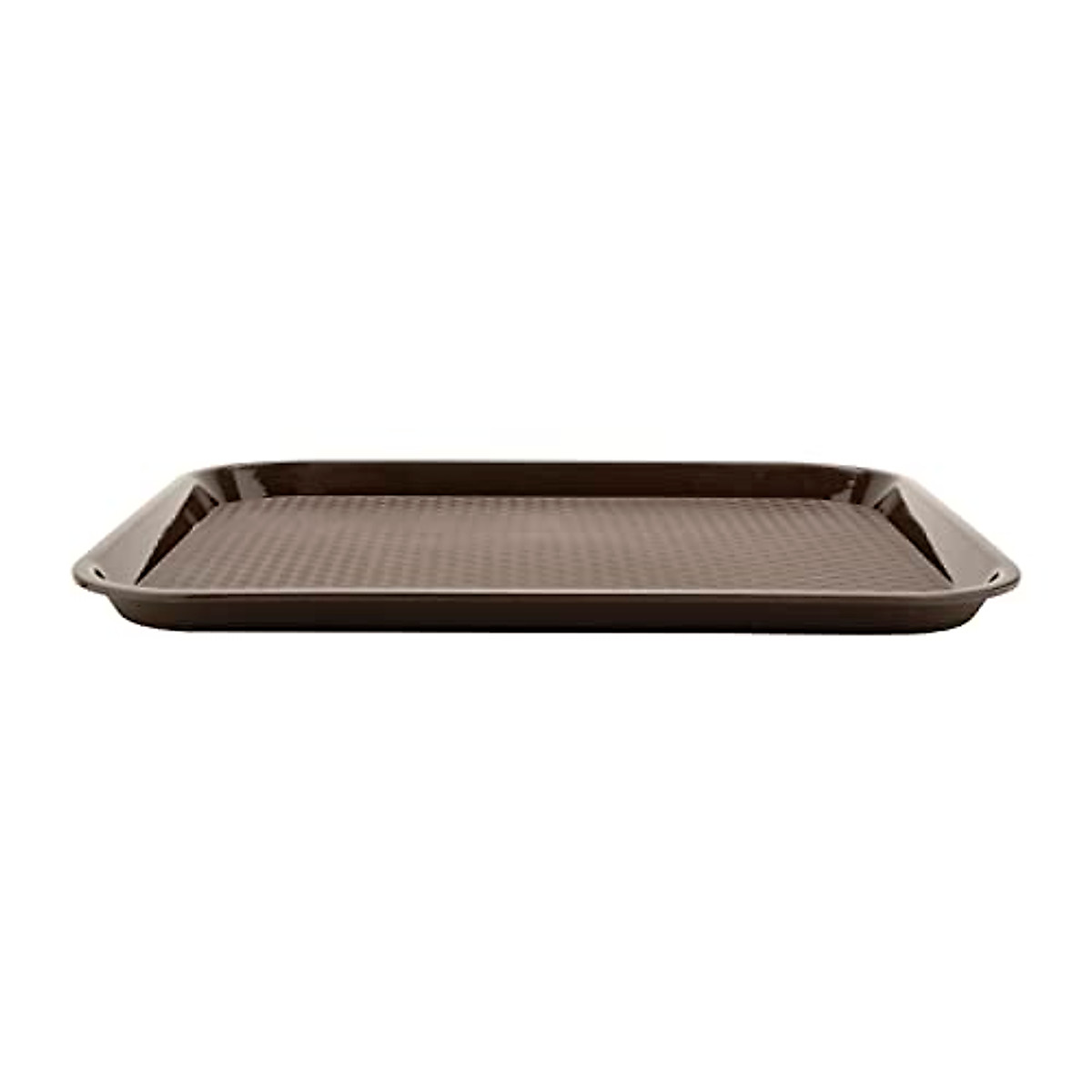 G.E.T. FT-14-BR BPA-Free Cafeteria / Fast Food Tray, 14" x 10.75", Brown (Set of 12)