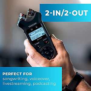 Tascam DR-07X Stereo Handheld Digital Audio Recorder and USB Audio Interface