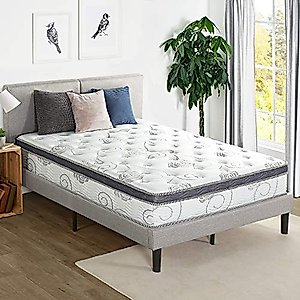 Olee Sleep 12 in Pegasus Euro Box Top Spring Mattress King 12SM01K