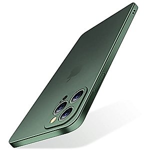 Dataroad iPhone 13 Pro Max Slim Case,0.2mm Fit[Paper-Thin]Lightweight Case with Translucent Matte Finish PP Back[Anti-Fingerprints&Yellowing],Comptible with iPhone 13 Pro Max 6.7Inch-Translucent Green