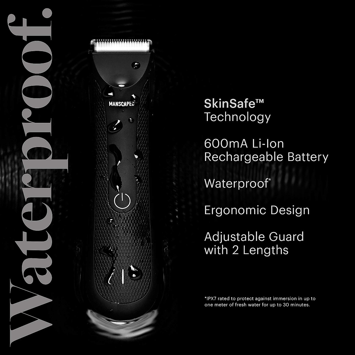 MANSCAPED™ Nuts and Bolts 3.0, Men's Grooming Kit, Includes The Lawn Mower™ 3.0 Ergonomically Designed Powerful Waterproof Trimmer, The Crop Preserver™ Ball Deodorant and Disposable Shaving Mats