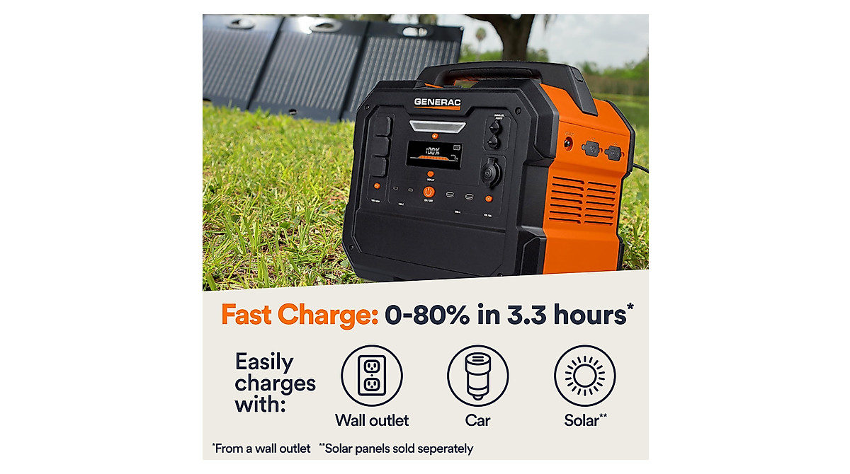 Generac GB2000 Portable Power Station - Clean & Efficient