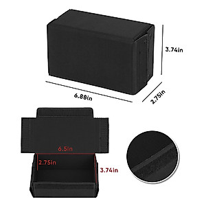 RHCOM Trading Card Storage Box for Toploader, 3 Count Card Storage Box Holds 1500 Sports Cards or 1200 Top loaders, Fits Baseball, Football, Basketball, Pokemon, Sports & Trading Cards.(NO CARDS)