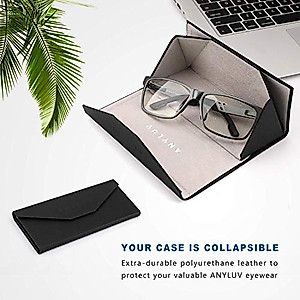 ANYLUV Blue Light Blocking Glasses Men Computer Gaming Blue Screen Glasses Mens Blue Light Blocker Glasses Rectangle Metal frame UV400 Clear Lens