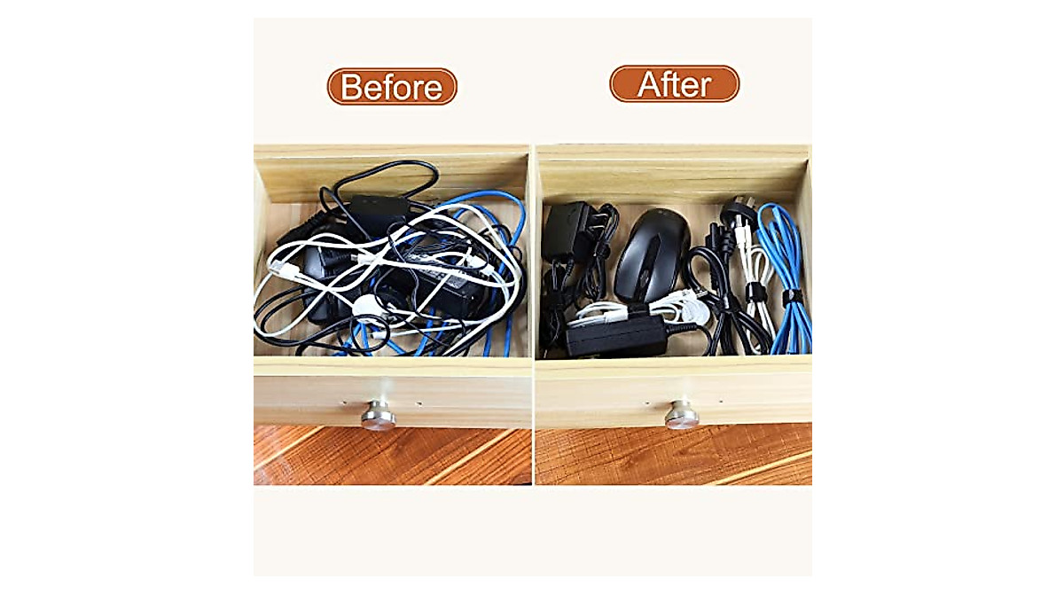 120PCS Reusable Cable Ties for Efficient Cable Management