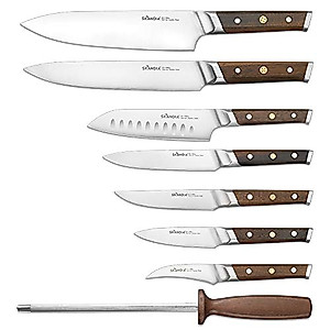 Hampton Forge Harley Knife Block Set, 14 Piece, Brown