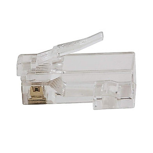 Klein Tools VDV826-762 Pass-Thru Modular Data Plug, RJ45 CAT5e, Gold Plated, Pass Through Connectors 200-Pack