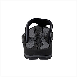 Gold Pigeon Shoes GP Signature Sports Flip-Flops: 8508 Black Grey, Women Size 7-7.5 & Men Size 6.5-7 (8508-blk-38)