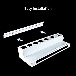 Wall Mounted Dryer Hair Curler Storage Rack Suitable for Dyson Airwrap Bathroom Shelf Hair Care Tool Storage (C)