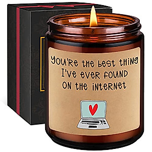 GSPY Scented Candles - Dating Anniversary, Romantic Gifts for Her, Him, Women, Men - Funny Relationship, Mothers Day, Fathers Day, Birthday, Love Gifts for Boyfriend, Husband, Fiance, Wife, Girlfriend