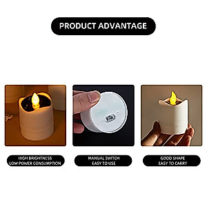 ZHAOFUBAO Solar Candle Lights,Flameless Candle Lights,Solar Rechargeable Tea Wax lamp,6 flameless Candle Light, Suitable for Wedding, Valentine's Day, Halloween, Christmas, Garden Decoration, etc.