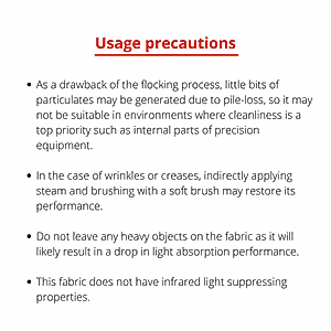 The Black Market Musou Black Fabric KIWAMI, Backcoated - 43 Inch Wide Sold by The Yard