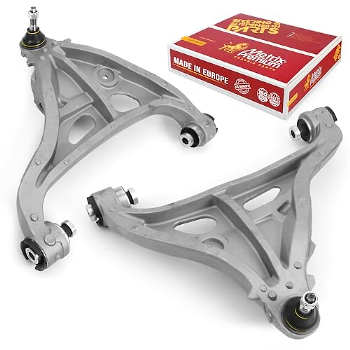 Made in Europe - Metrix Premium Front Left and Right Lower Control Arm RK80404 & RK80402 Fits 04-08 Ford F-150, 2004 Ford F-150 Heritage, 06-08 Lincoln Mark LT
