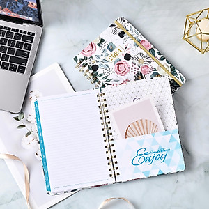 2024 Planner - Planner/Calendar 2024, Jan 2024 - Dec 2024, 2024 Planner Weekly and Monthly with Tabs, 6.3" x 8.4", Hardcover with Back Pocket + Thick Paper + Twin-Wire Binding - Petunia