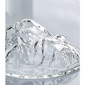 Whiskey Peaks Half Dome Decanter, 44 fl oz, Glassblown, Lead-Free Crystal with Stopper