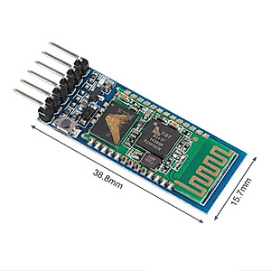 AEDIKO 4pcs HC-05 Wireless Bluetooth RF Transceiver Master Slave Integrated Bluetooth Module 6 Pin Wireless Serial Port Communication BT Module