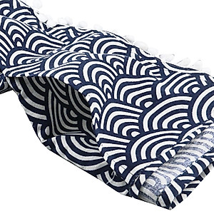 Pastlla 79 × 23 Inch Anti-slip Dustproof Washer and Dryer Top Covers Washing Machine Cover Washer Top Protector with 6 Storage Pocket - Dark Blue