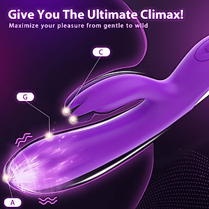 Rabbit G Spot Vibrator Dildo Female Sex Toys for Couples Vibrators Sex Toy Dildos for Womens Sex Toys Adult Toys Couple Sex Toys & Games Nipple Anal Stimulator Sex Machine with 10 Vibrations