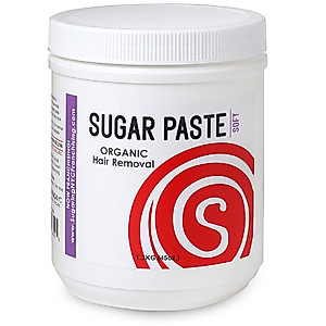 Soft Sugaring Paste by Sugaring NYC for Facial, Arms, Lower Legs - Kit with Applicator