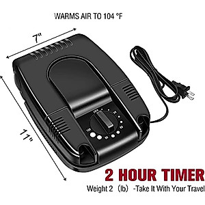 Manledio Portable Electric Shoes Boots Dryer and Warmer with Folding and Drying Adjustable Rack