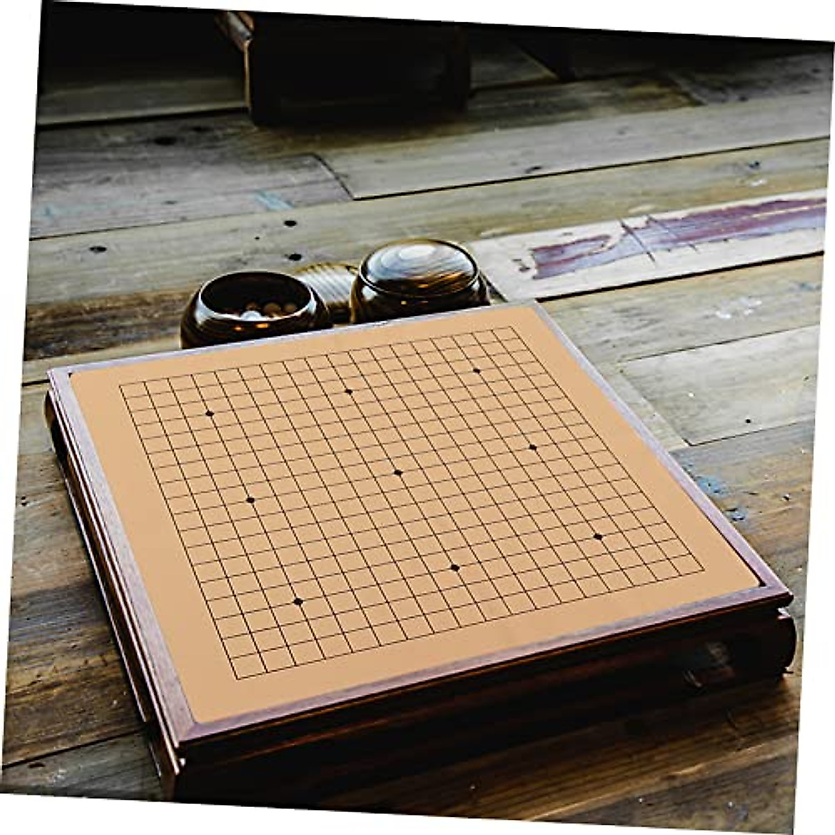 Toyvian 12 Pcs Go Board Mini Toys for Kids Travel Chess Set Kid Toys Folding Chess Roll-up Chess Board Backgammon Leather Travel Go Chessboard Kids Chessboard Kids Go Chess Board Portable