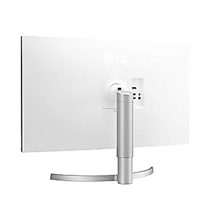 LG 32UN650-W 32 Inch UHD (3840 x 2160) IPS Ultrafine Display with HDR10 Compatibility, DCI-P3 95% Color Gamut, AMD FreeSync, and 3-Side Virtually Borderless Height Adjustable Stand (Renewed)