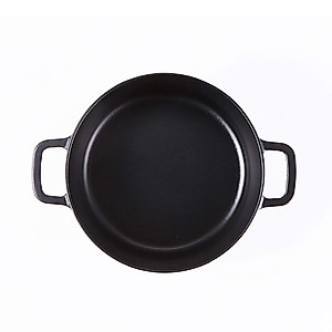 MOOSSE Premium Dutch Oven, Enameled Cast iron Pot for Induction Cooktop, Stove, Oven, No Seasoning Required, Made in Korea, 4.2 Quarts (4L), 9.4” (24 cm)