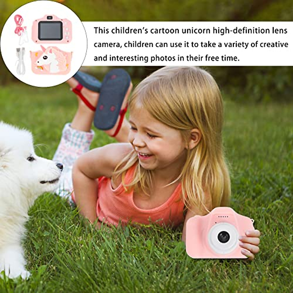 Toodler Toys Children High Definition Digital Camera: Kids Selfie Camera Toy Dual Lens Camera Mini Camera Video Camera Toddler Christmas Birthday Gifts Kids Playsets