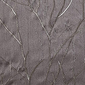 Madison Park Andora Embroidered Back Tab Fabric Single Window Living Room, Transitional Rod Pocket Light Curtain for Bedroom, 1-Panel Pack, 50 x 84, Grey