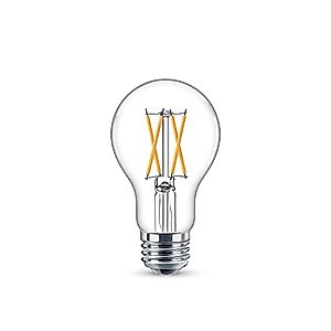 WiZ Clear 60W A19 Tunable White Filament LED Smart Bulb - Pack of 1 - E26- Indoor - Connects to Your Existing Wi-Fi - Control with Voice or App + Activate with Motion - Matter Compatible