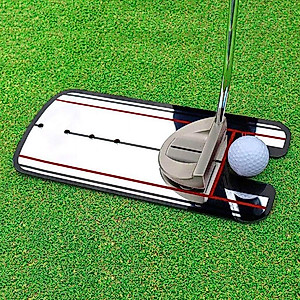 Toxz Pro Golf Putting Mirror Training Eyeline Alignment Swing Golf Practice Trainer Aid,Portable,Improve Posture,145mmx310mm